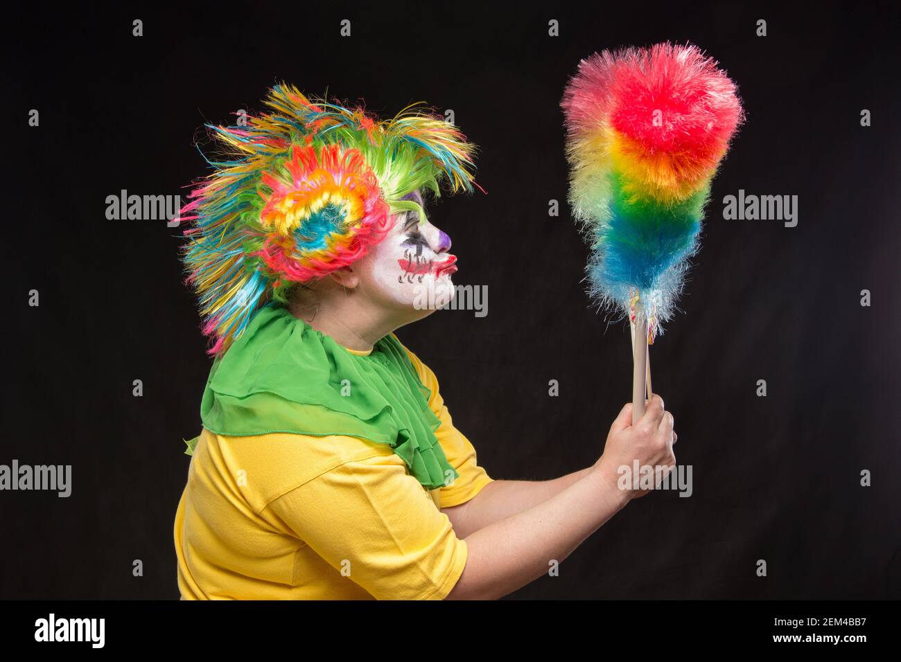 Woman face paint red blood hi-res stock photography and images - Alamy