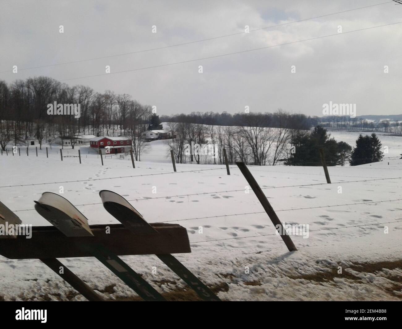 Winter Rural Scene Stock Photo - Alamy