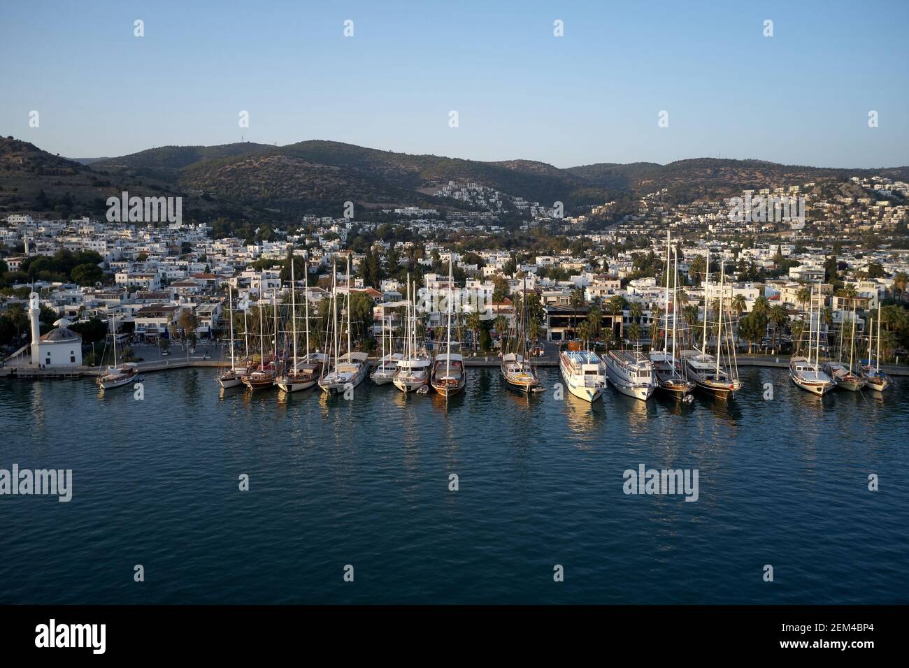 Bodrum city and harbor view Stock Photo - Alamy