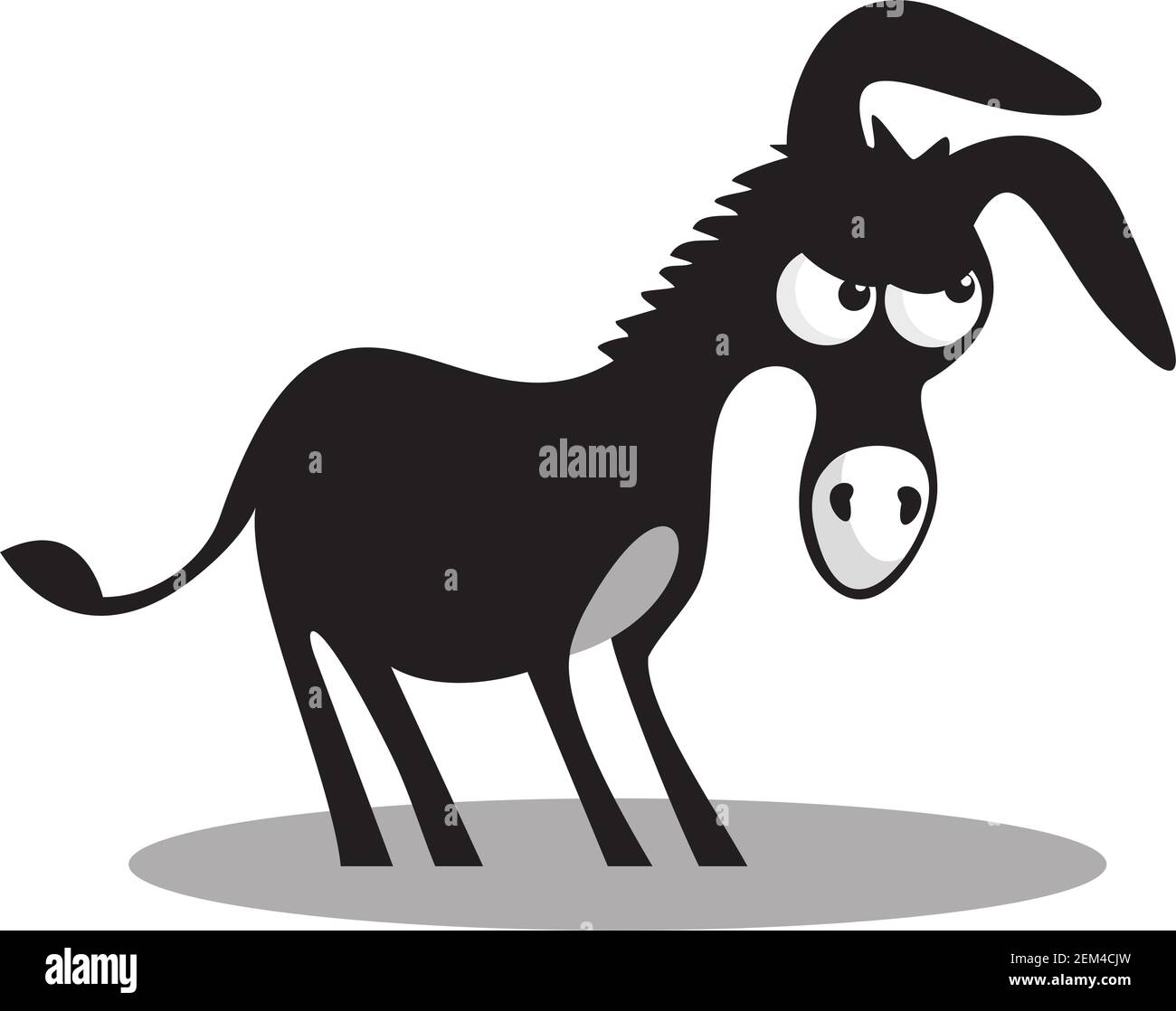 Funny donkey vector cartoon illustration Stock Vector Image & Art - Alamy