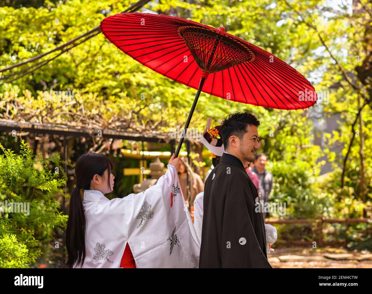Tokyo Japan April 13 2019 Traditional Procession Of A Japanese