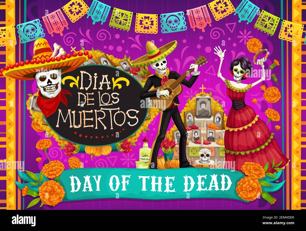 Dia De Los Muertos Altar Clipart