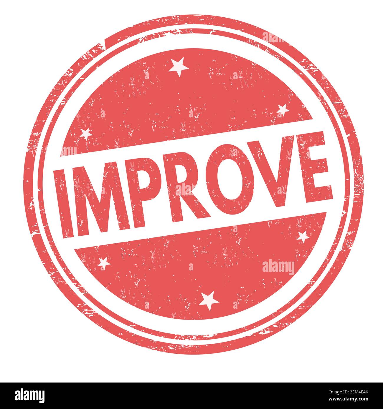 Improve grunge rubber stamp on white background, vector illustration ...