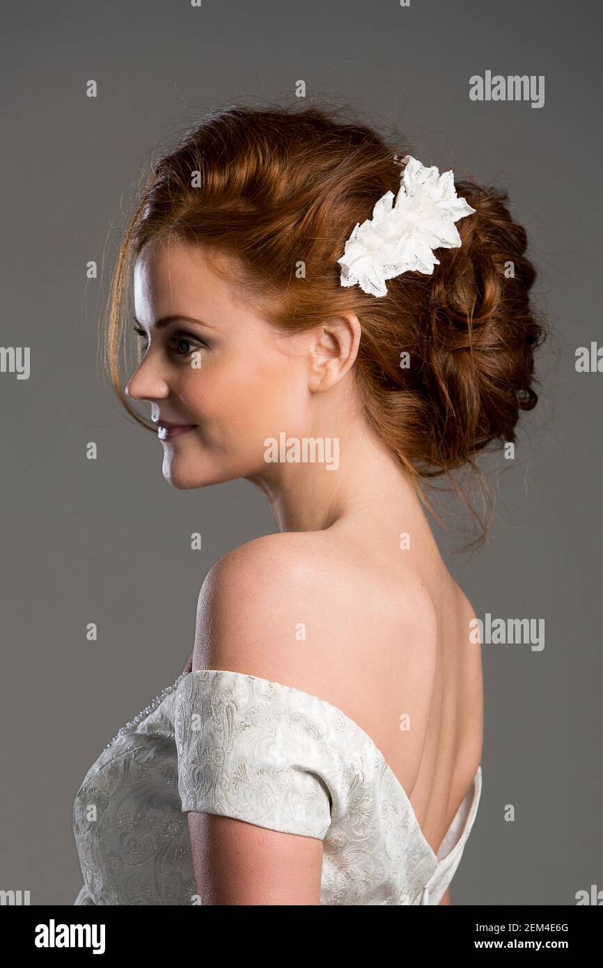 Lace Wedding veil Stock Photo - Alamy