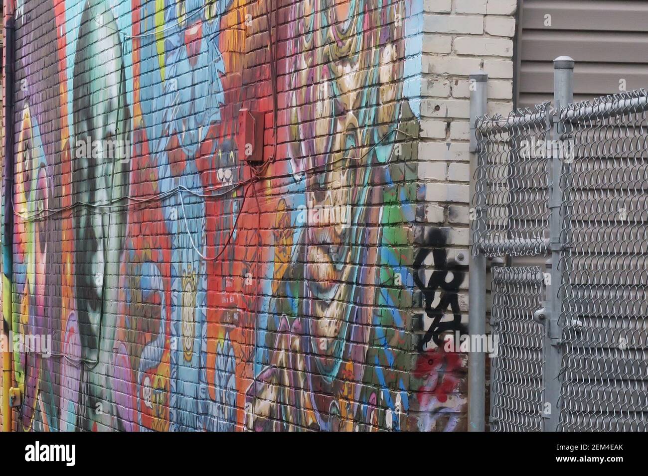 Graffiti Alley, Toronto, Canada. Located within Toronto;s fashion ...