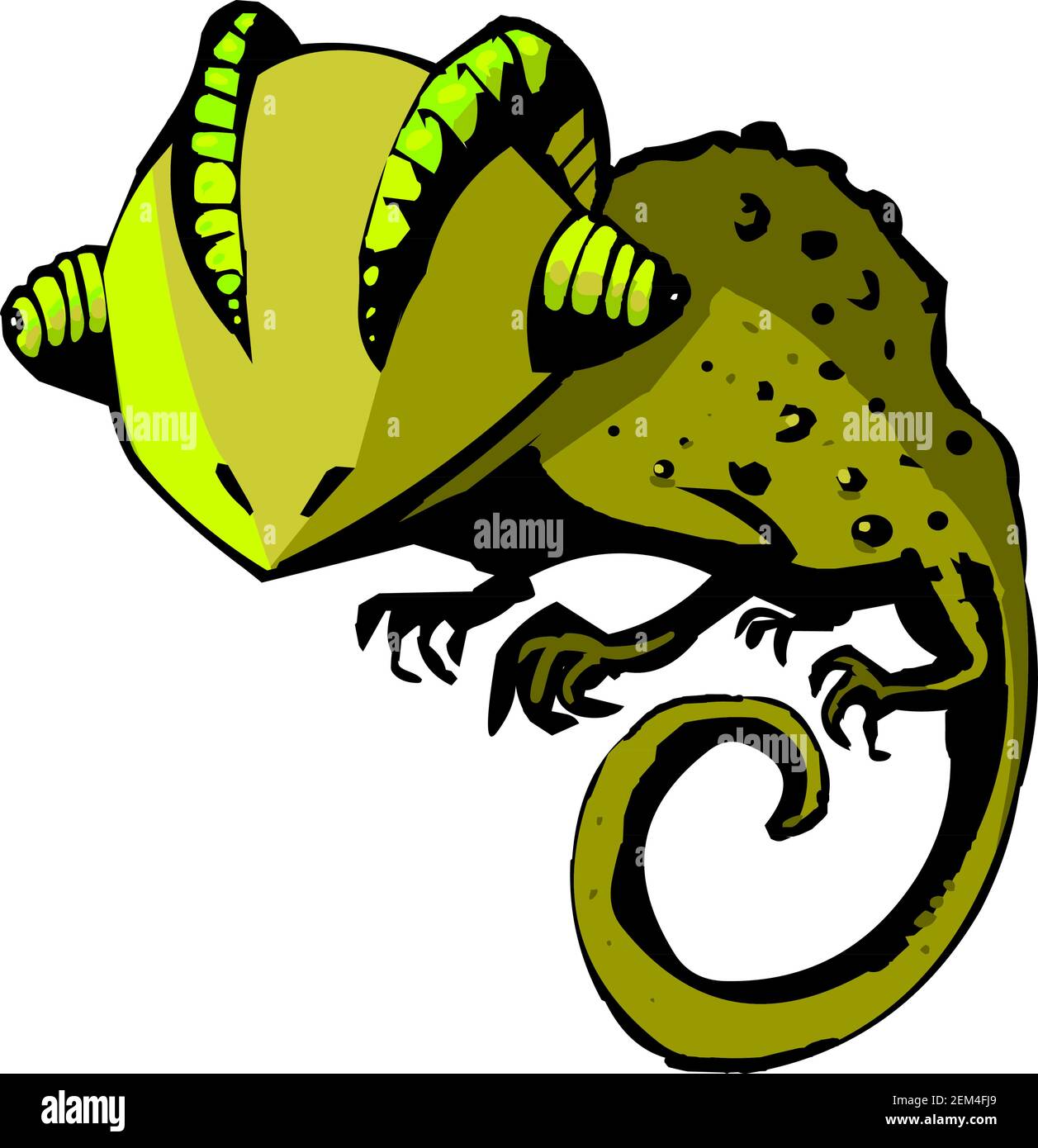 Chameleon vector illustration Stock Vector Image & Art - Alamy