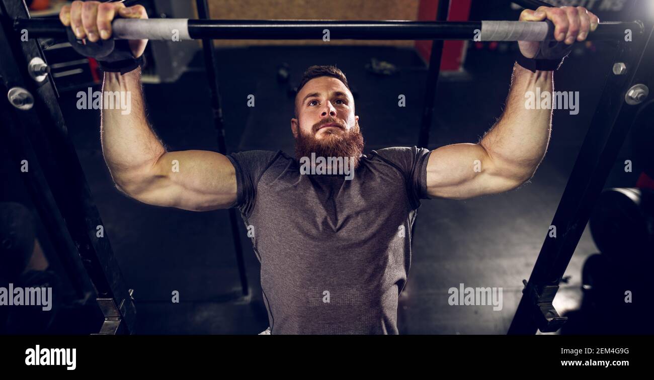 Top view of man in a gym hi-res stock photography and images - Alamy