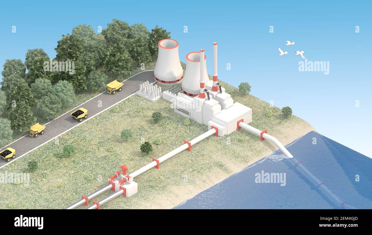 Uranium Mined To To Power Plant Diagram