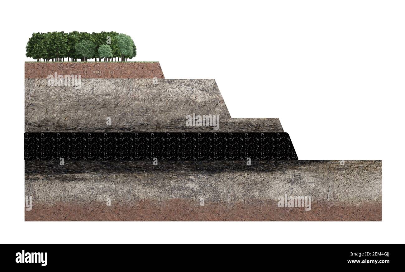 3d illustration cross section ground hi-res stock photography and ...