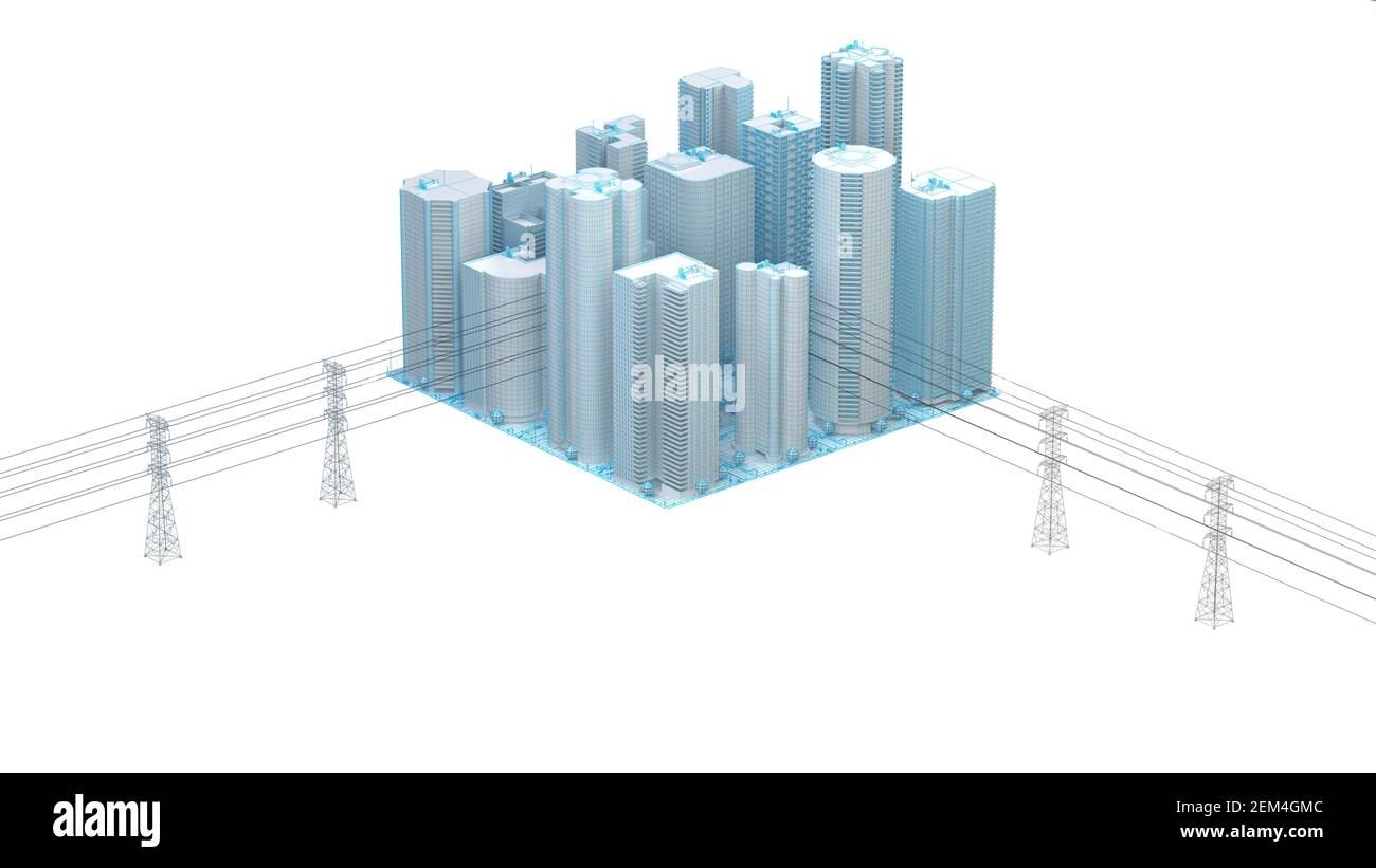 Digital rendering high energy electric hi-res stock photography and ...