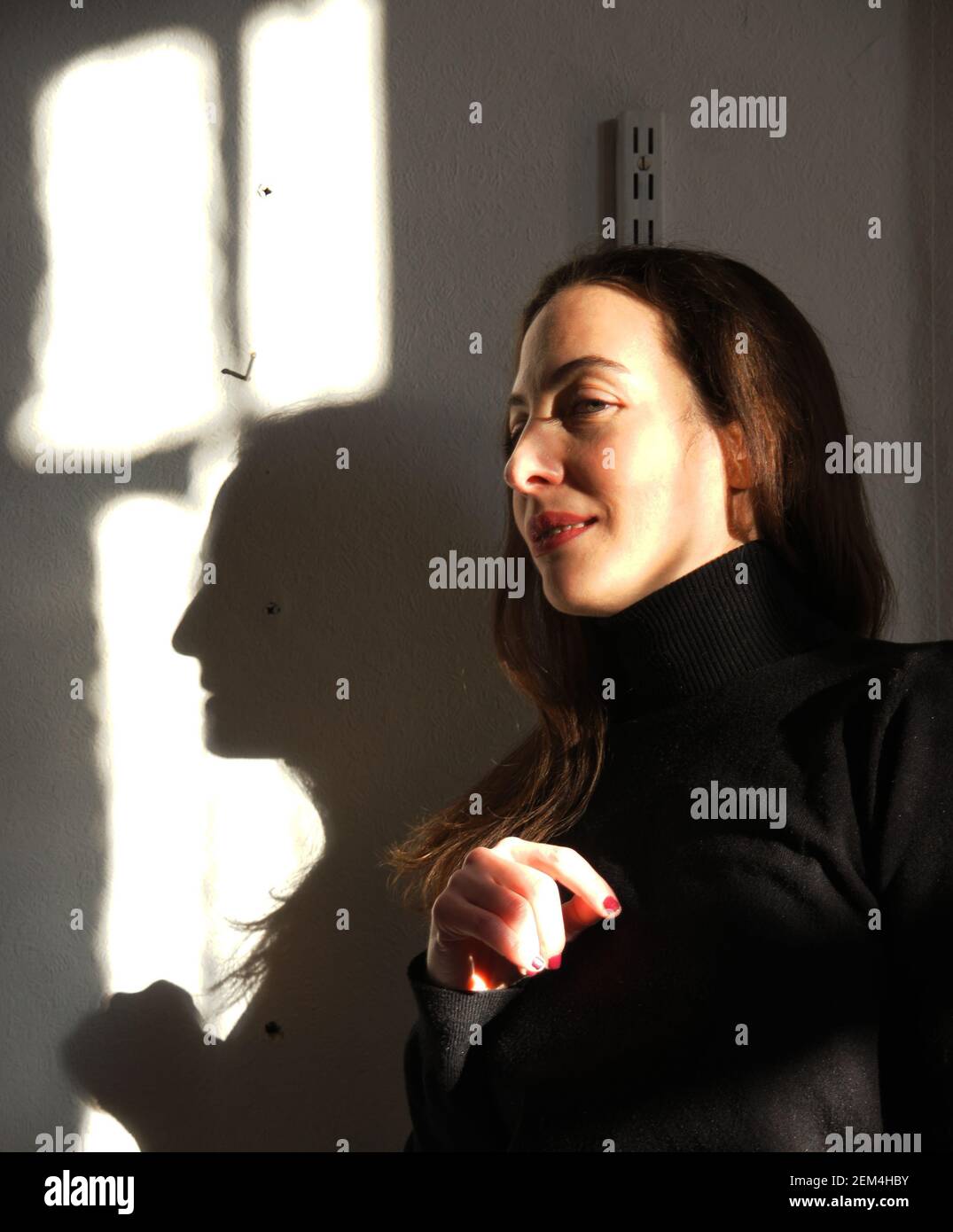 Woman overlay portrait hi-res stock photography and images - Alamy