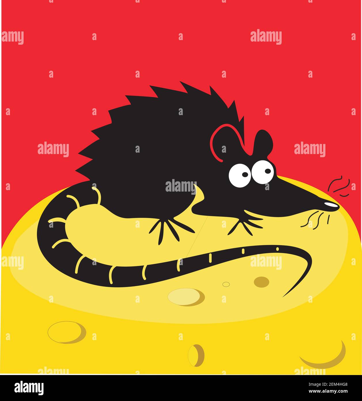 Illustration of funny cartoon mouse Stock Vector Image & Art - Alamy