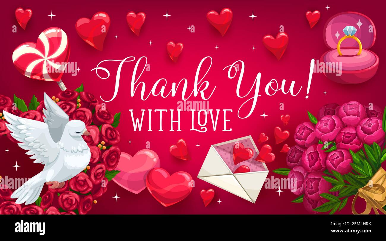 Wedding reply card with flower bouquets and symbols of love. Vector ...