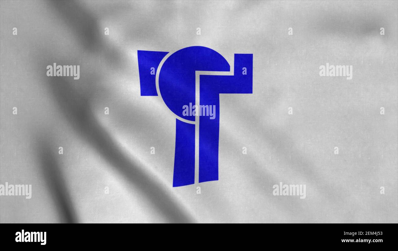 Flag of Tempe, city of Arizona, United States of America. 3d ...