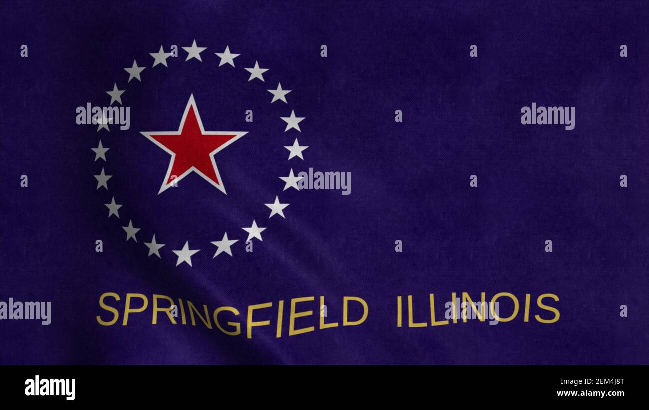 Illinois state flag usa animation hi-res stock photography and images ...