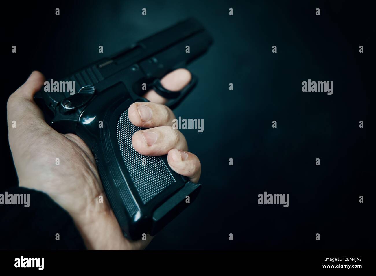 Holding gun first person hi-res stock photography and images - Alamy