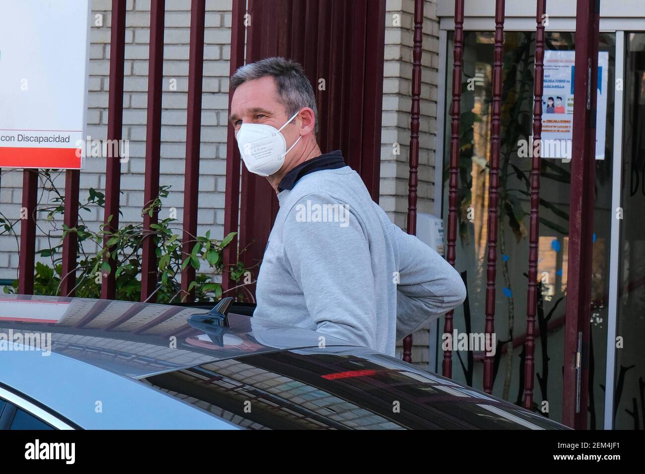 Madrid, Spain. 24th Feb, 2021. Iñaki Urdangarin exit to Don Orione ...