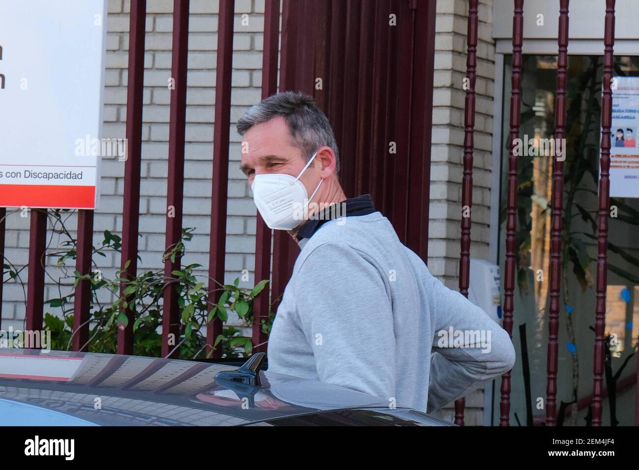 Madrid, Spain. 24th Feb, 2021. Iñaki Urdangarin exit to Don Orione ...