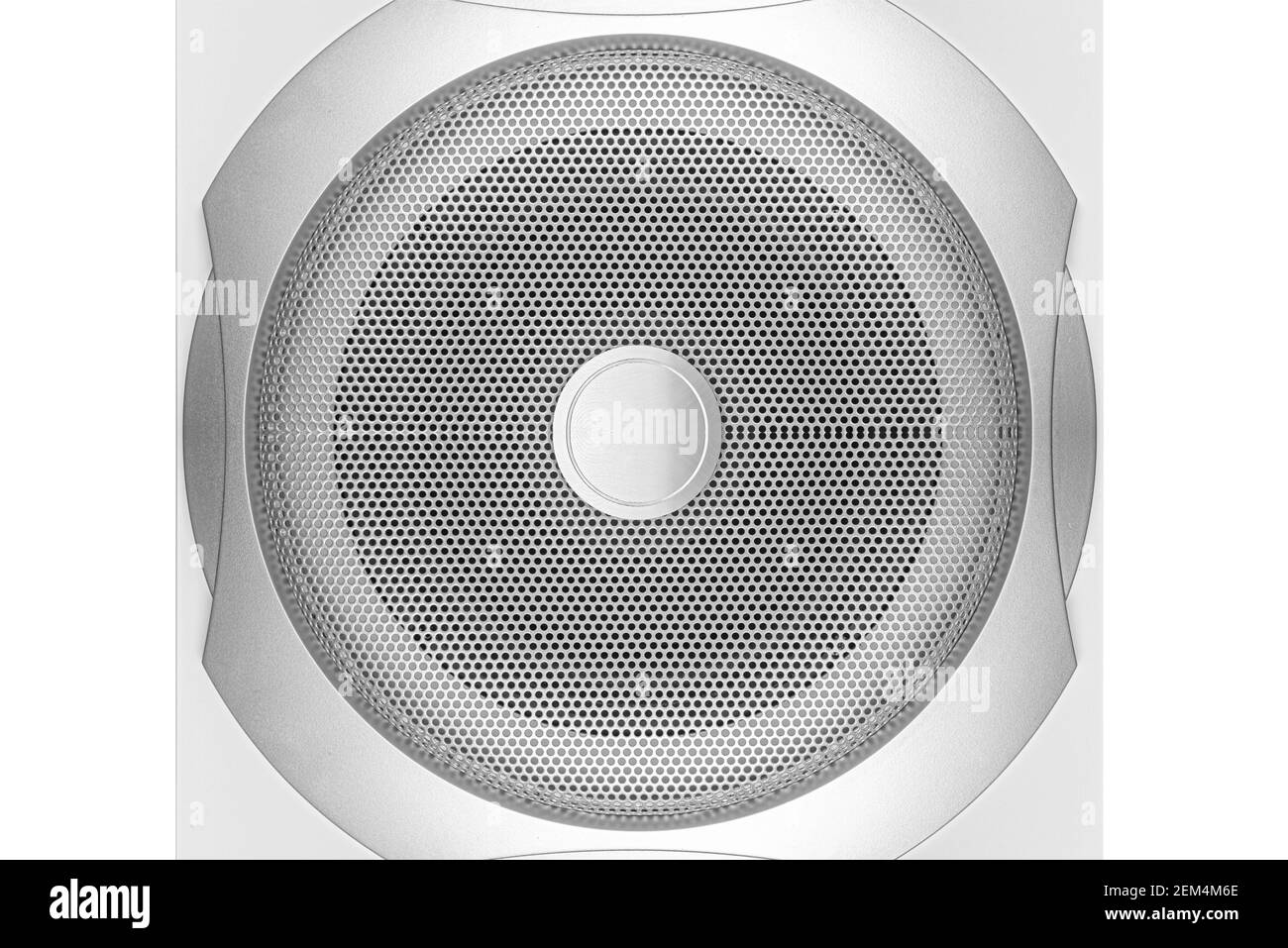 White acoustic speaker close-up. Sound speaker Stock Photo - Alamy