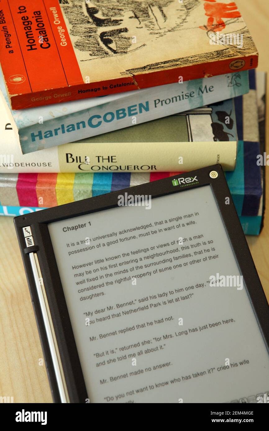 i Books, electronic Books. pic David Sandison Stock Photo - Alamy
