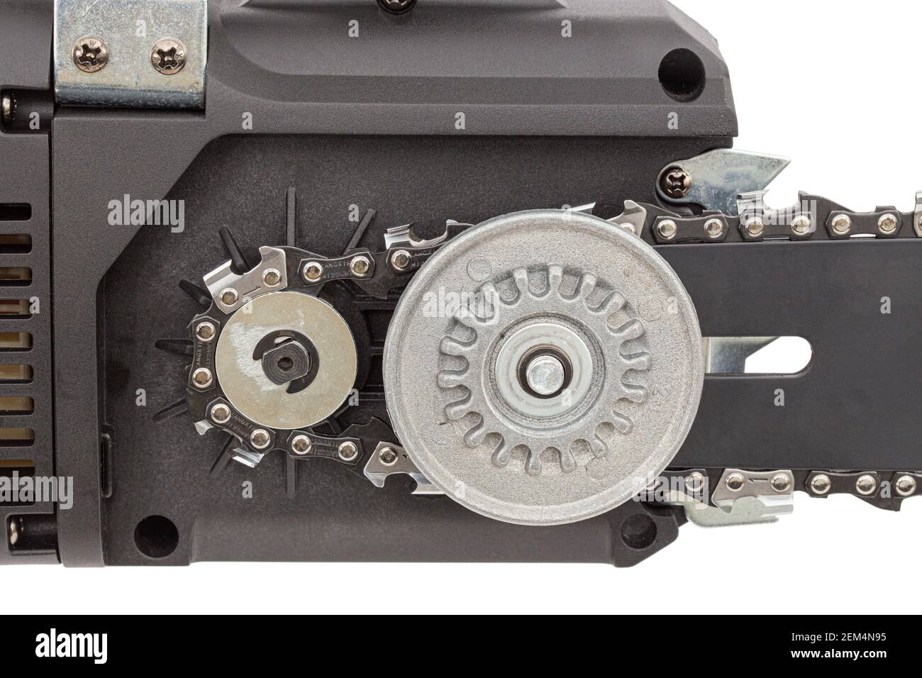 Chainsaw chain tensioner hi-res stock photography and images - Alamy