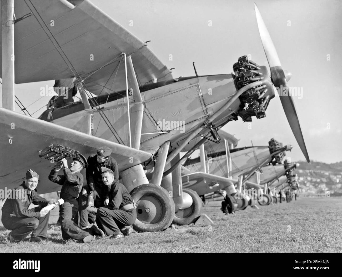 BLACKBURN BAFFIN torpedo bomber aircraft of the British Fleet Air Arm ...