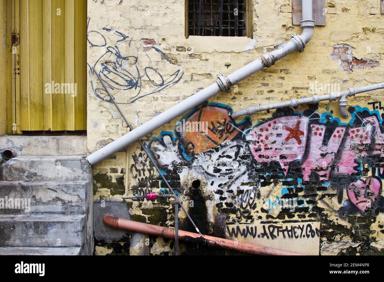 Nice graffiti on a wall in Kuala Lumpur, Malaysia Stock Photo - Alamy
