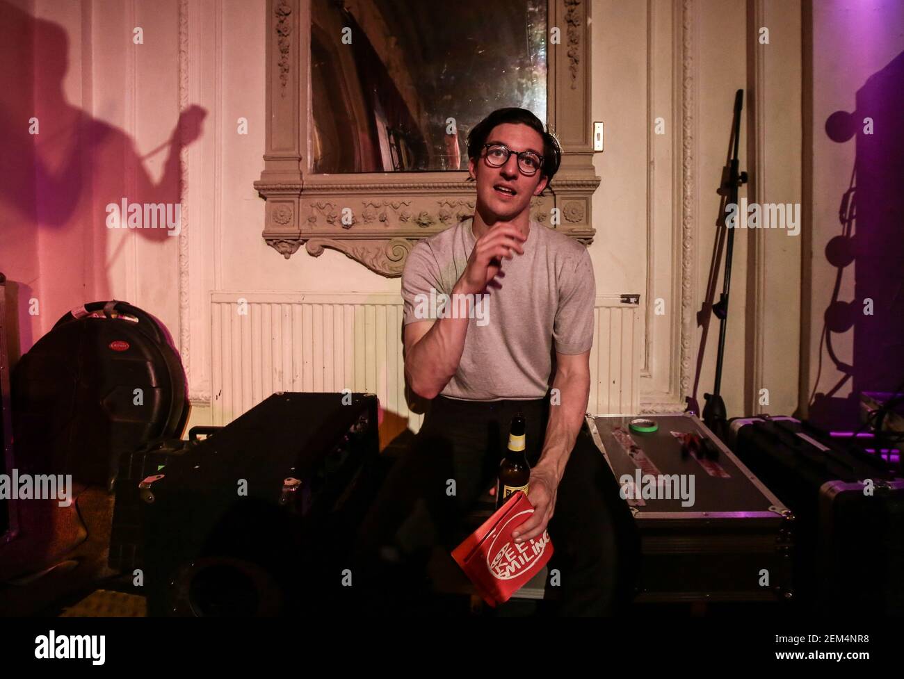 Dan Croll posing for photos after his headline performance at Bush Hall ...