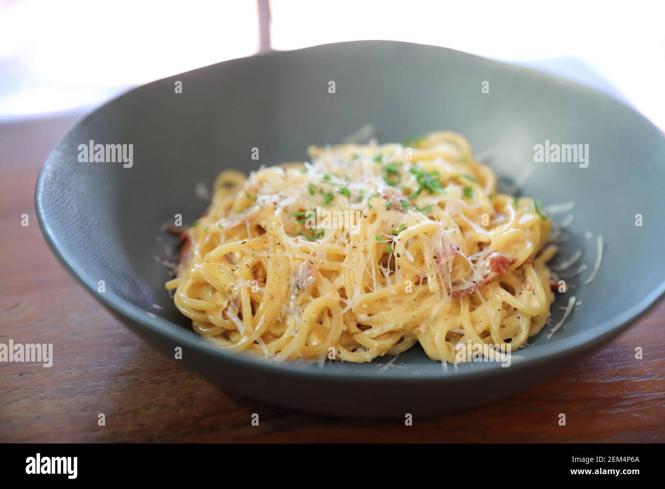 Italian spaghetti carbonara hi-res stock photography and images - Alamy