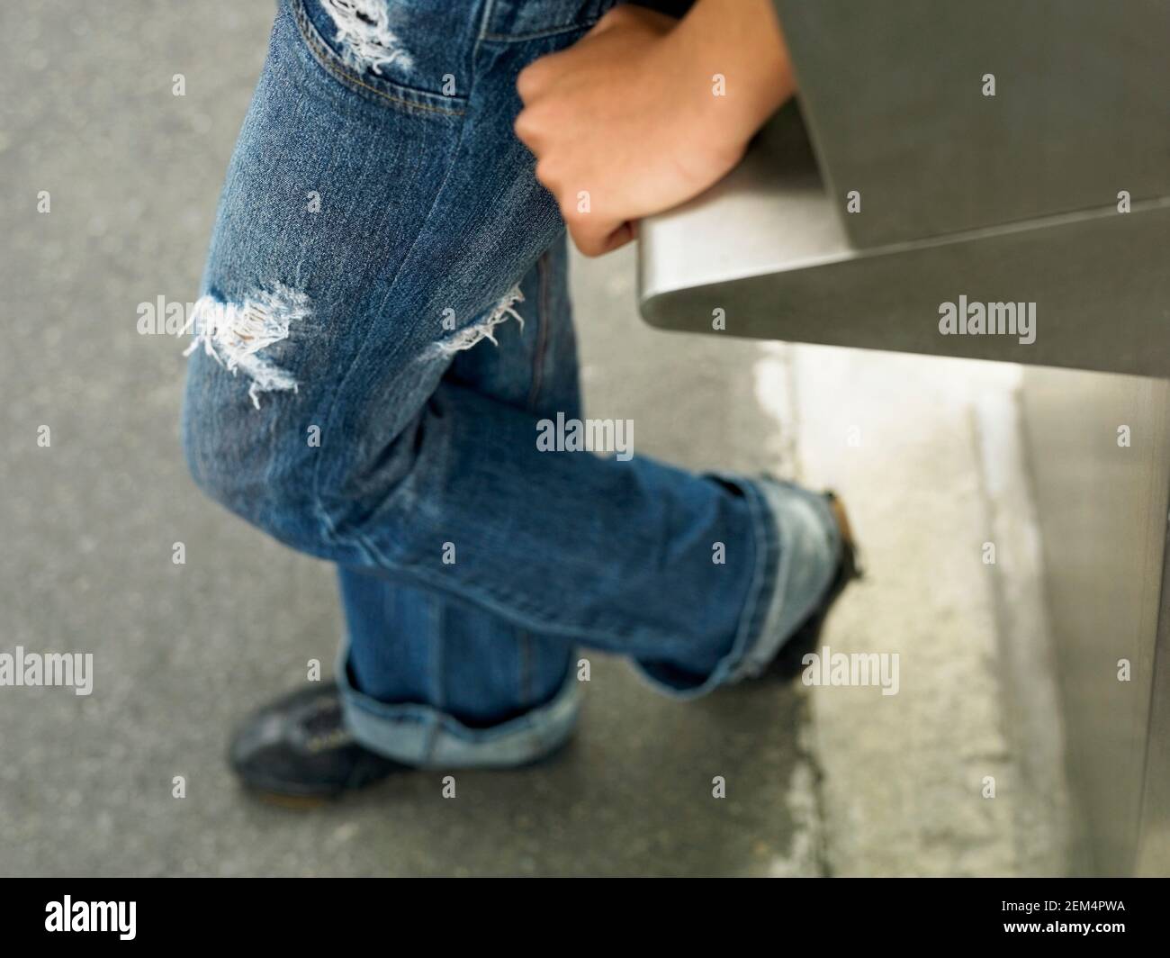 Low section view of a person standing Stock Photo - Alamy