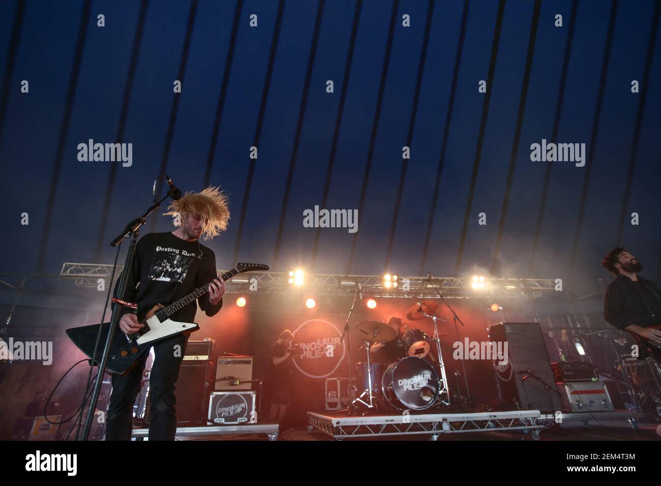 Dinosaur Pile-Up performing on day 1 of the 2016 Reading Festival ...
