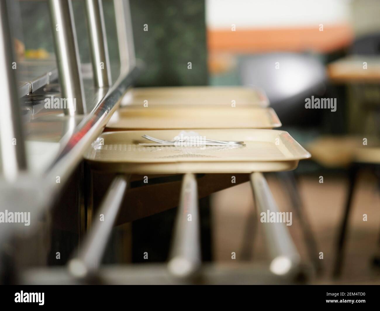 Close-up of trays in a commercial kitchen Stock Photo - Alamy