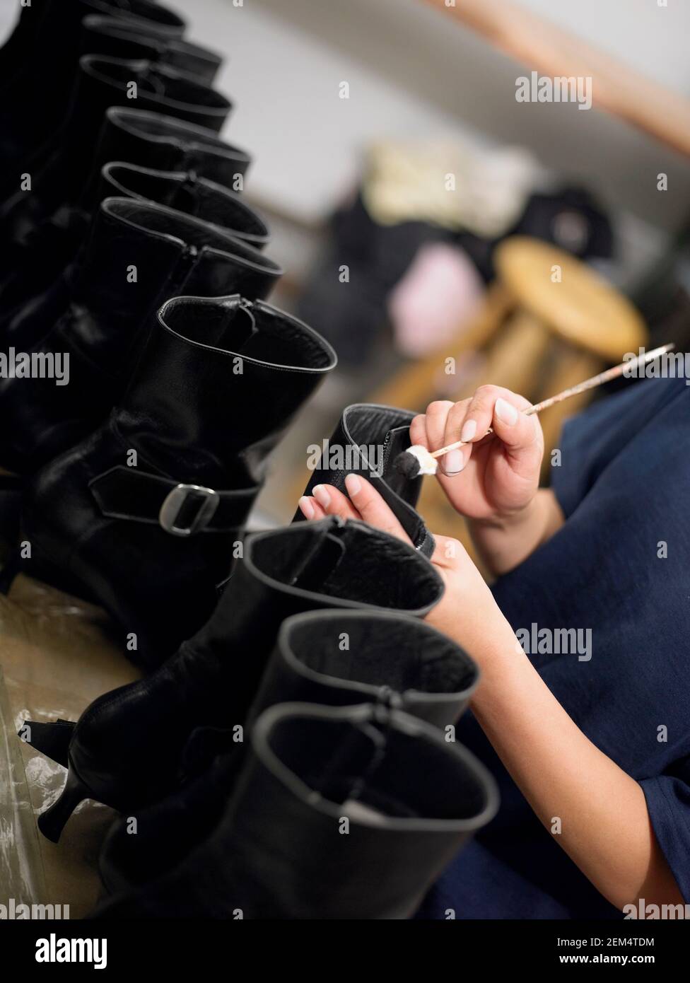 Shoe factory worker hi-res stock photography and images - Alamy