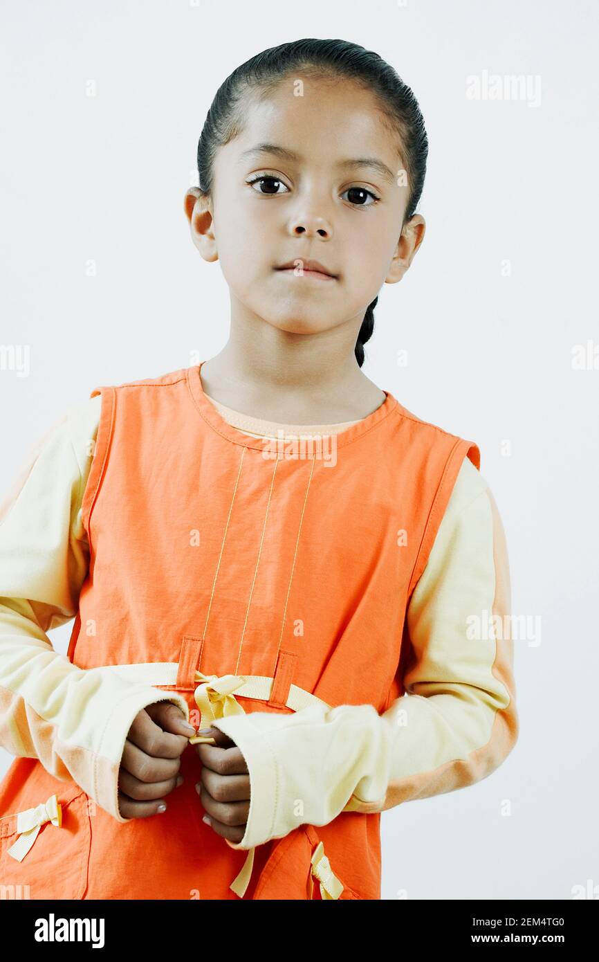 Portrait of a girl standing Stock Photo - Alamy