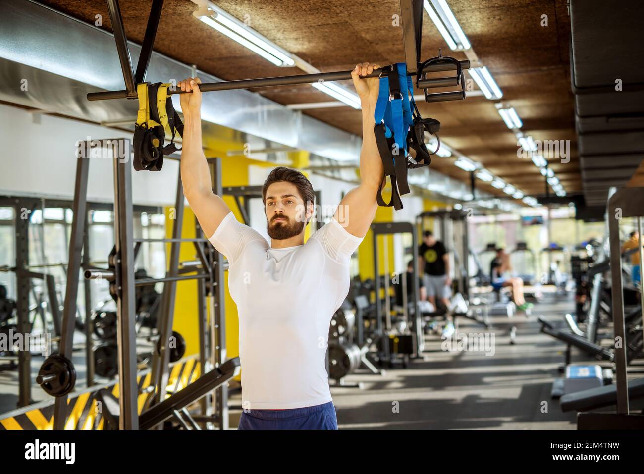 Man lifting raising leg hi-res stock photography and images - Alamy