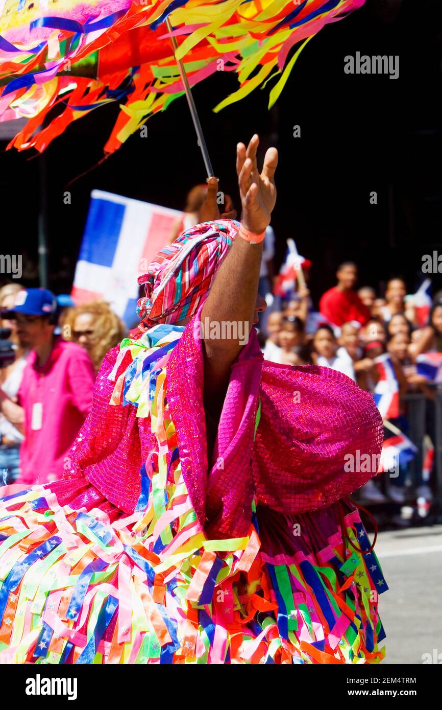 Side profile of a man wearing a costume at a traditional festival Stock ...