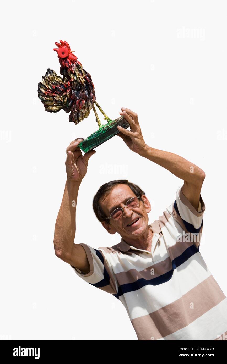 Man with a rooster hi-res stock photography and images - Alamy