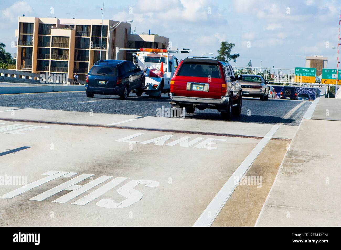 Traffic moving on the road Stock Photo - Alamy
