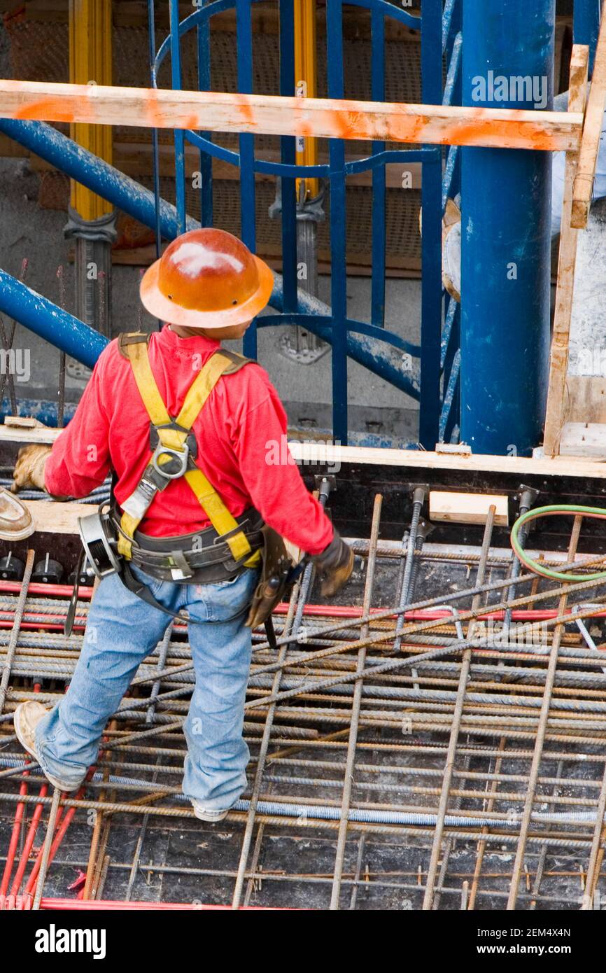 Standing construction site construction worker development hi-res stock ...