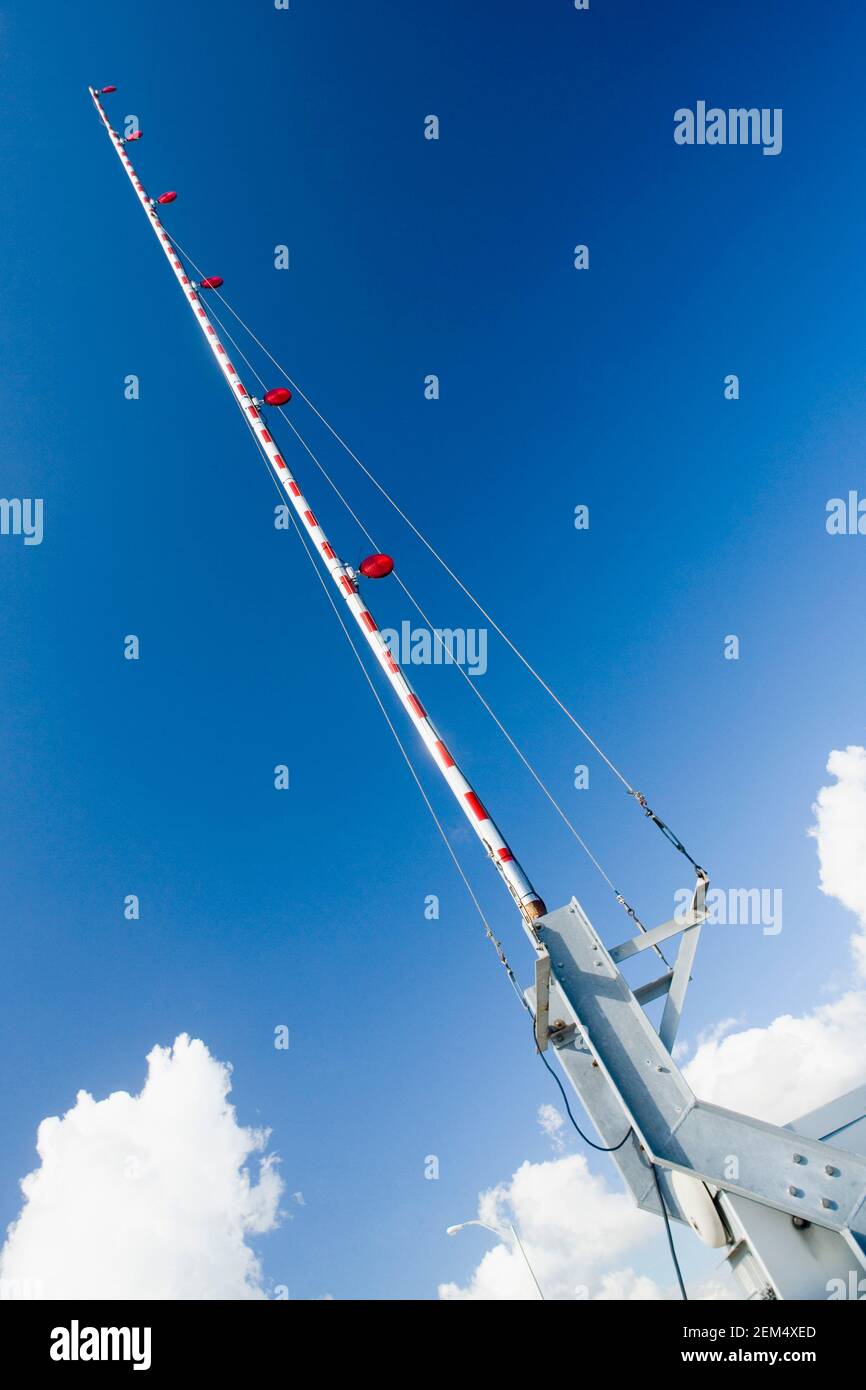 Low angle view of a pole barricade Stock Photo - Alamy