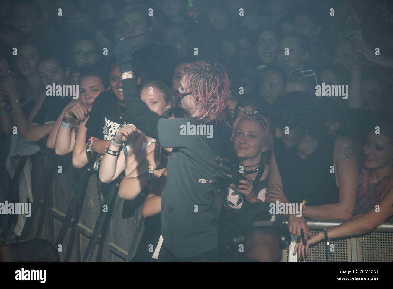 Edith Frances of Crystal Castles performing on day 1 of the 2016 ...