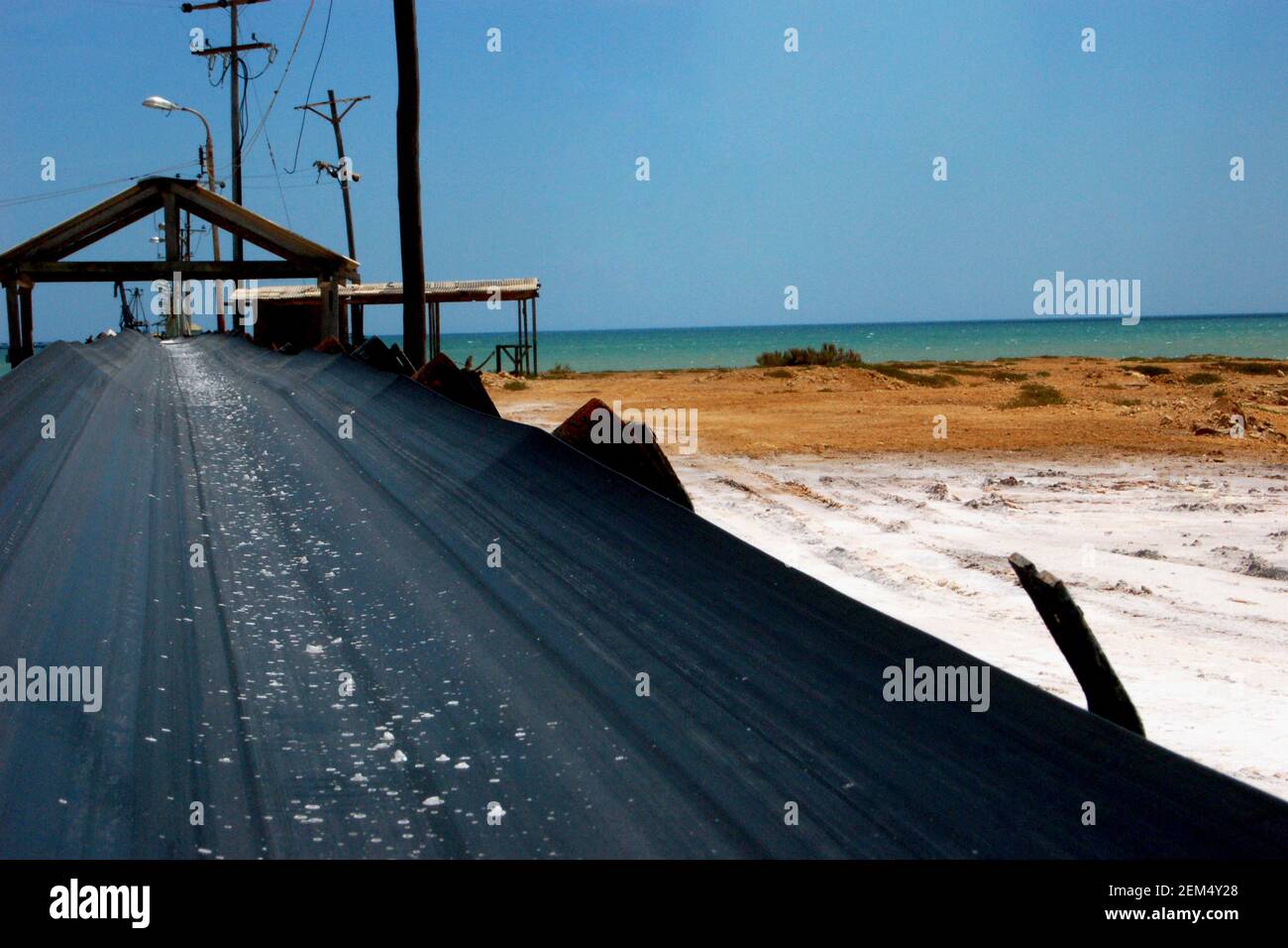 Salt refining plant Stock Photo - Alamy