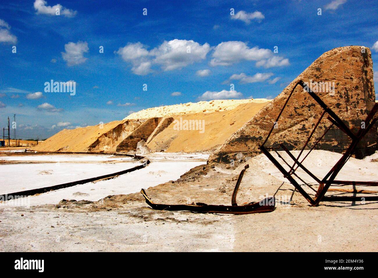 Salt refining plant Stock Photo - Alamy