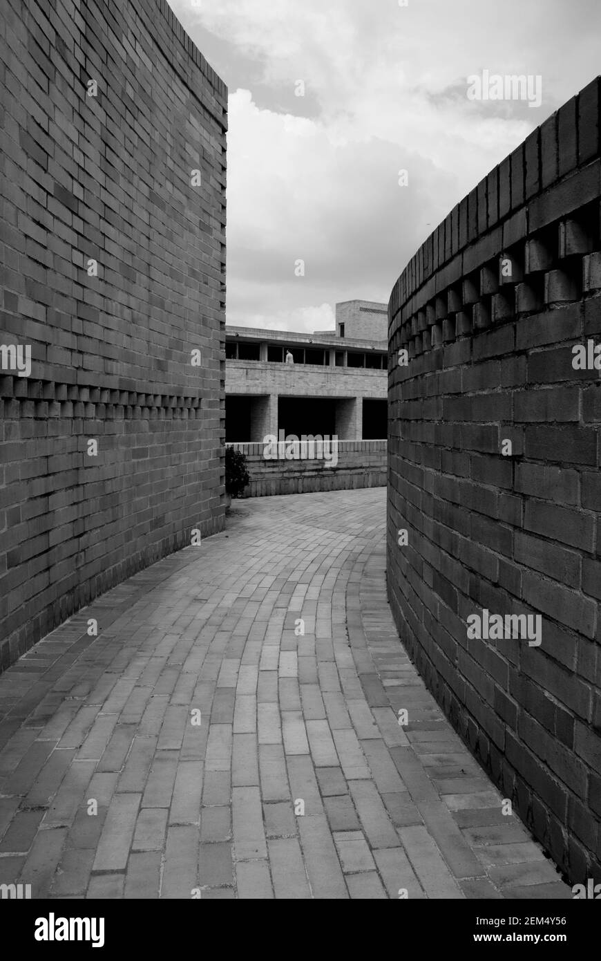 Path and wall Black and White Stock Photos & Images - Alamy