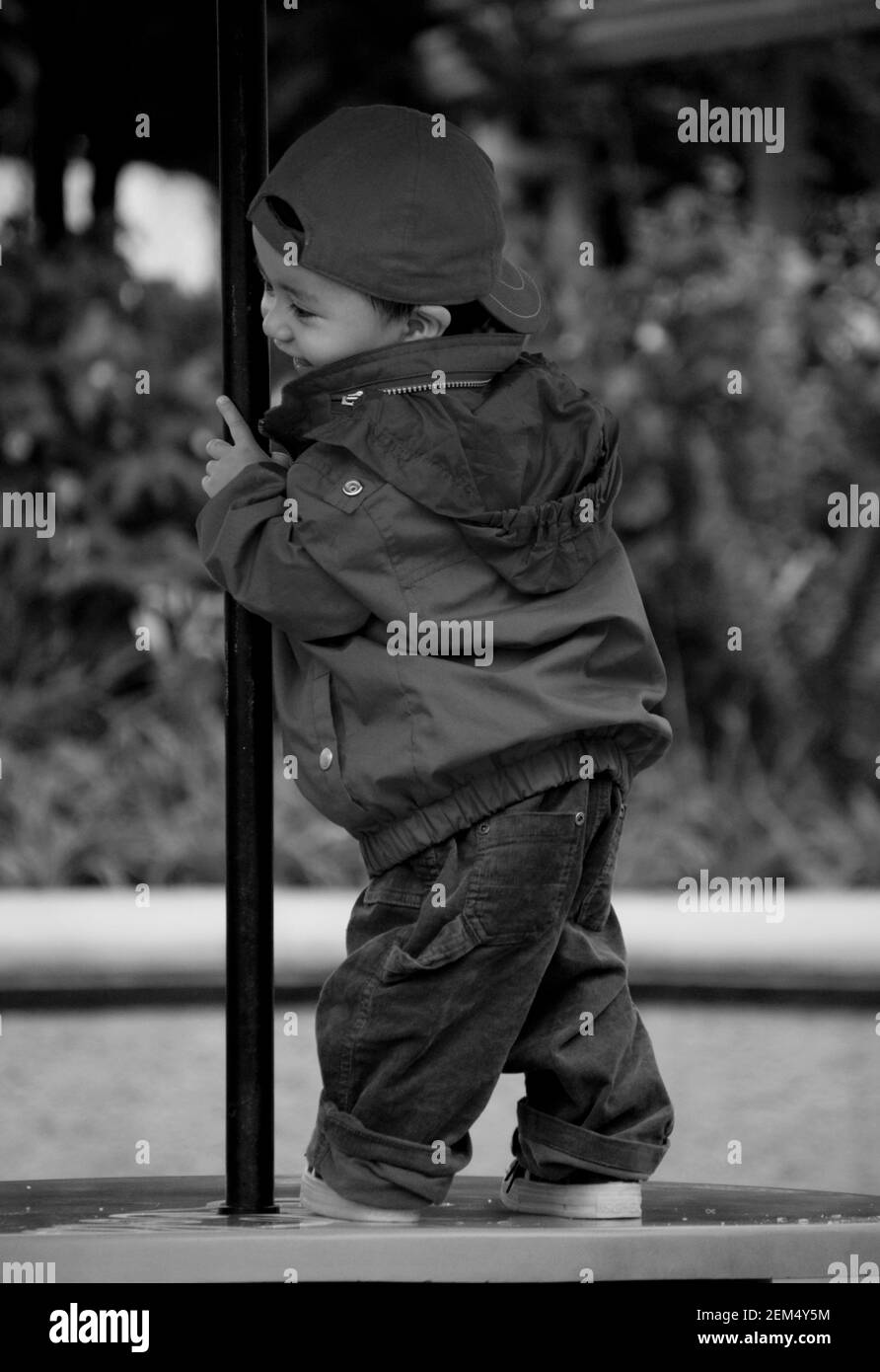 Full length smiling cap Black and White Stock Photos & Images - Alamy