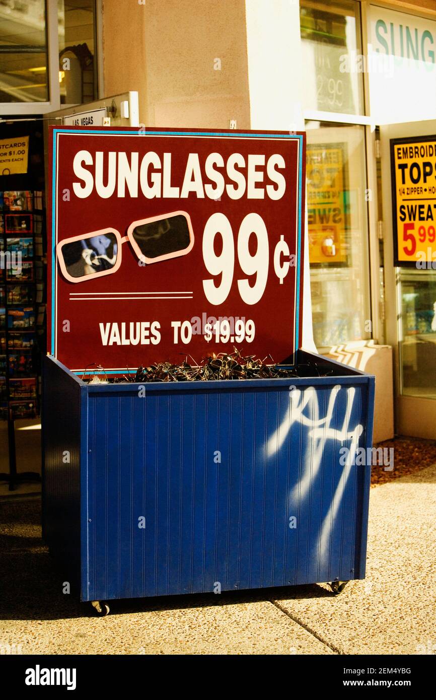 Sunglasses at a market stall, Las Vegas, Nevada, USA Stock Photo - Alamy