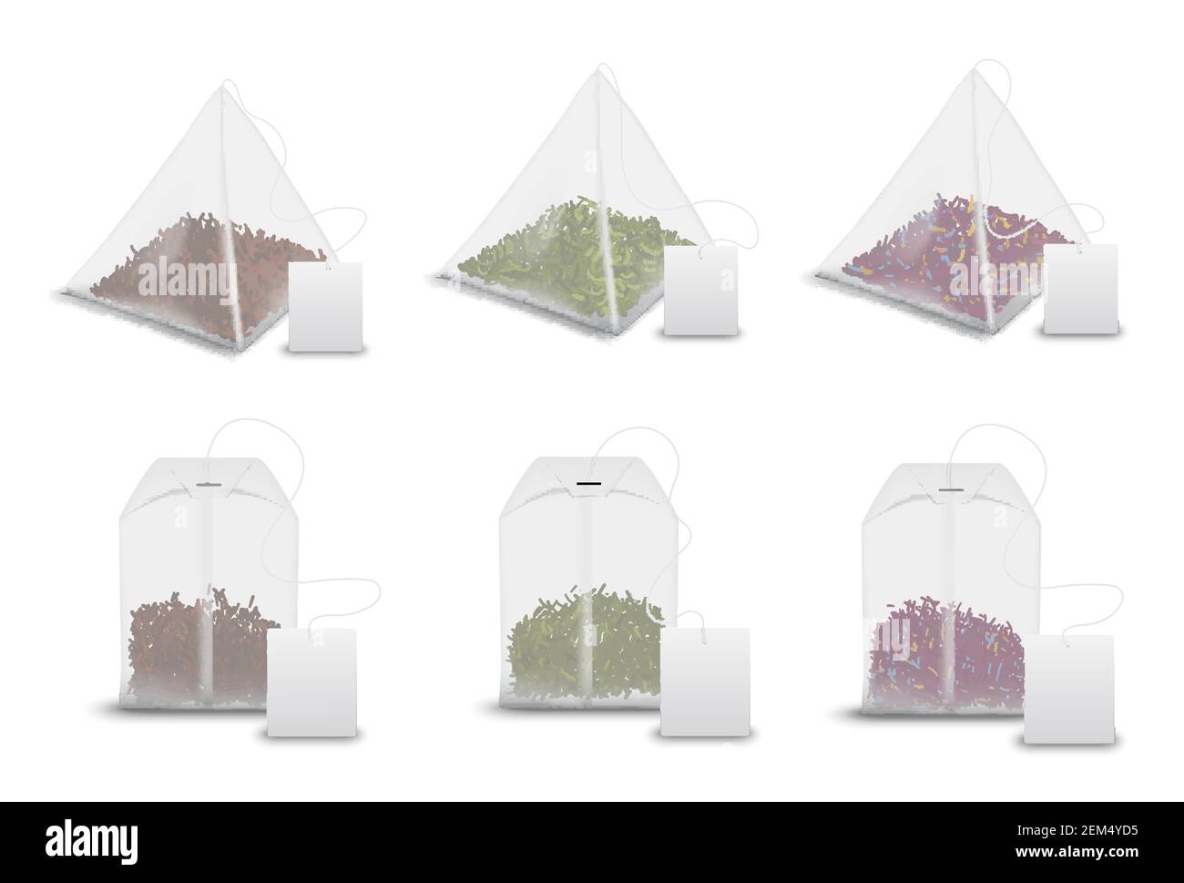 Triangular teabag Stock Vector Images - Alamy