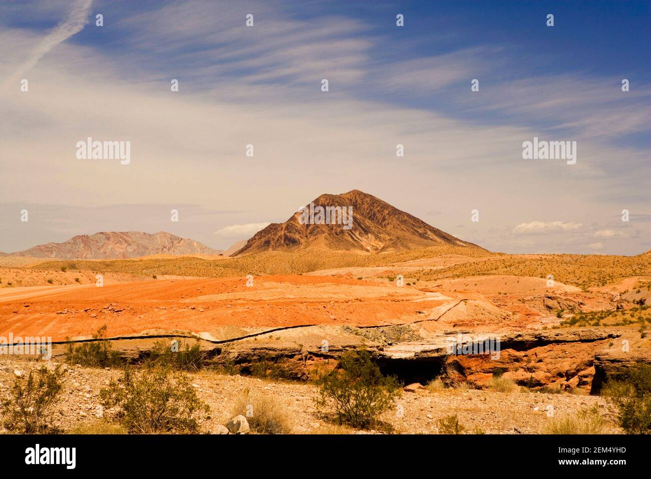 Rock formations on a landscape, Las Vegas, Nevada, USA Stock Photo - Alamy