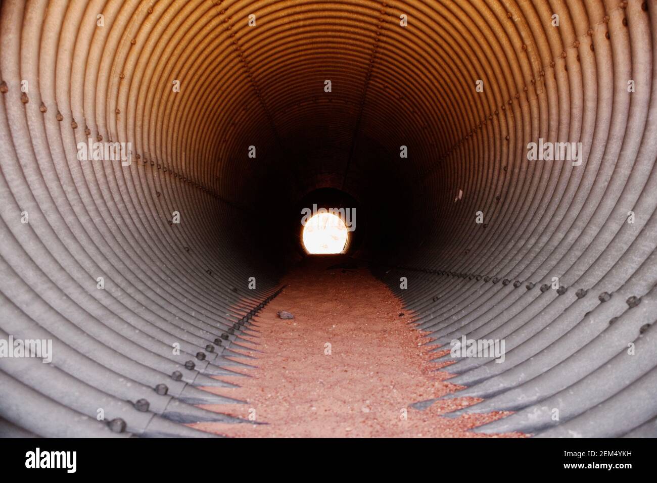 Sand in a pipe Stock Photo - Alamy