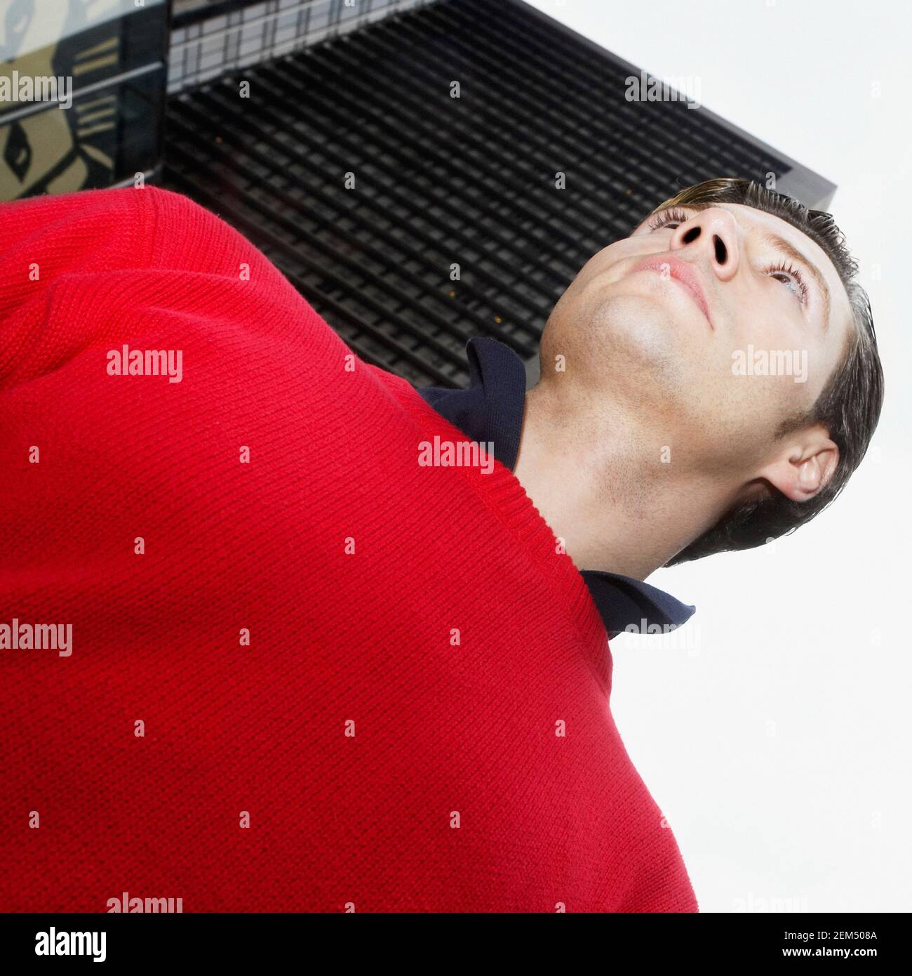 Low angle view of a young man Stock Photo - Alamy